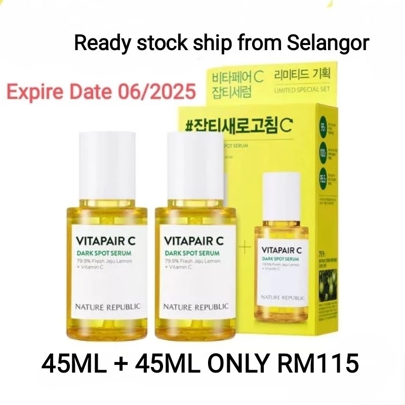 NATURE REPUBLIC VITAPAIR C Dark Spots Serum 45ml + 45 ml | Shopee Malaysia