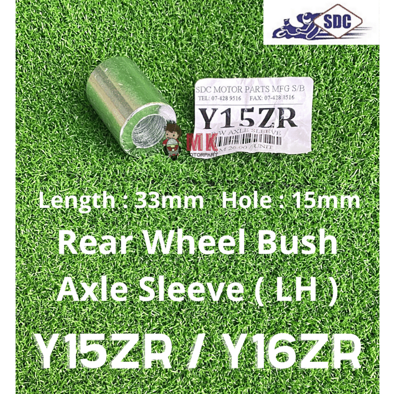 REAR WHEEL AXLE SLEEVE (LH) Yamaha Y15zR / Y16zR Bush Collar Sprocket ...