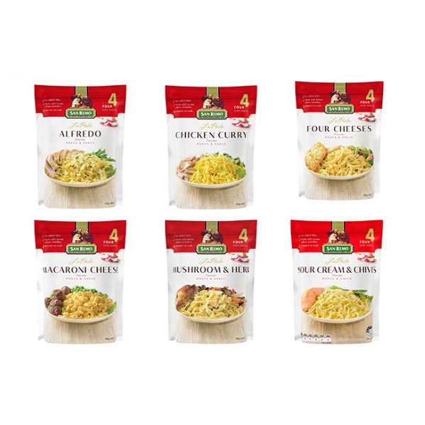 SAN REMO La Pasta Various Flavour / Pasta Pelbagai Perisa 120gm ...
