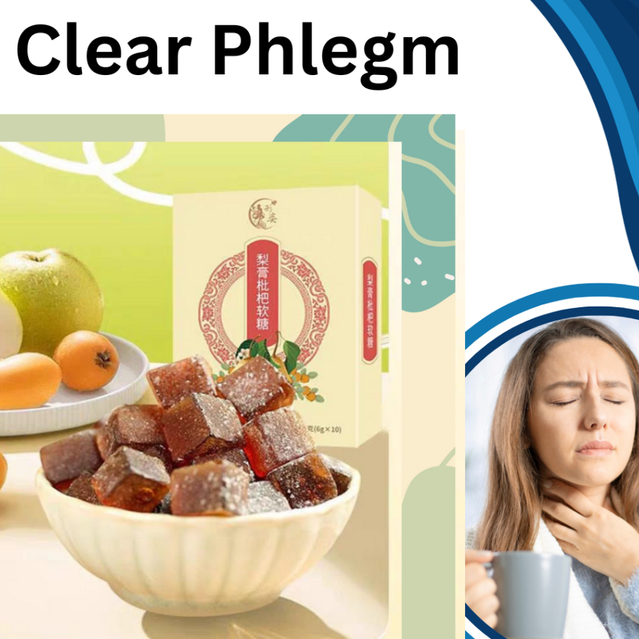 Clear Phlegm Gummy Candy Pear 1 box 去痰软糖薄荷梨 | Shopee Malaysia