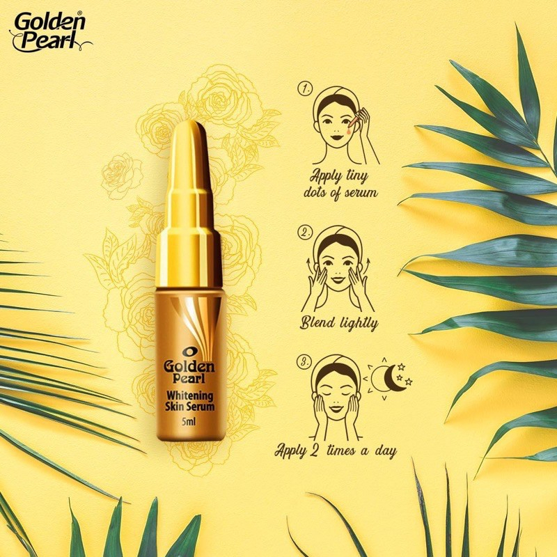 Original Golden pearl Whitening Skin Serum 3ml Ready Stock | Shopee ...
