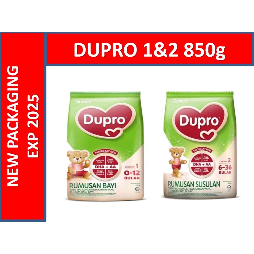 DUMEX DUPRO STEP 1/ STEP 2 850g EXP 2025 | Shopee Malaysia