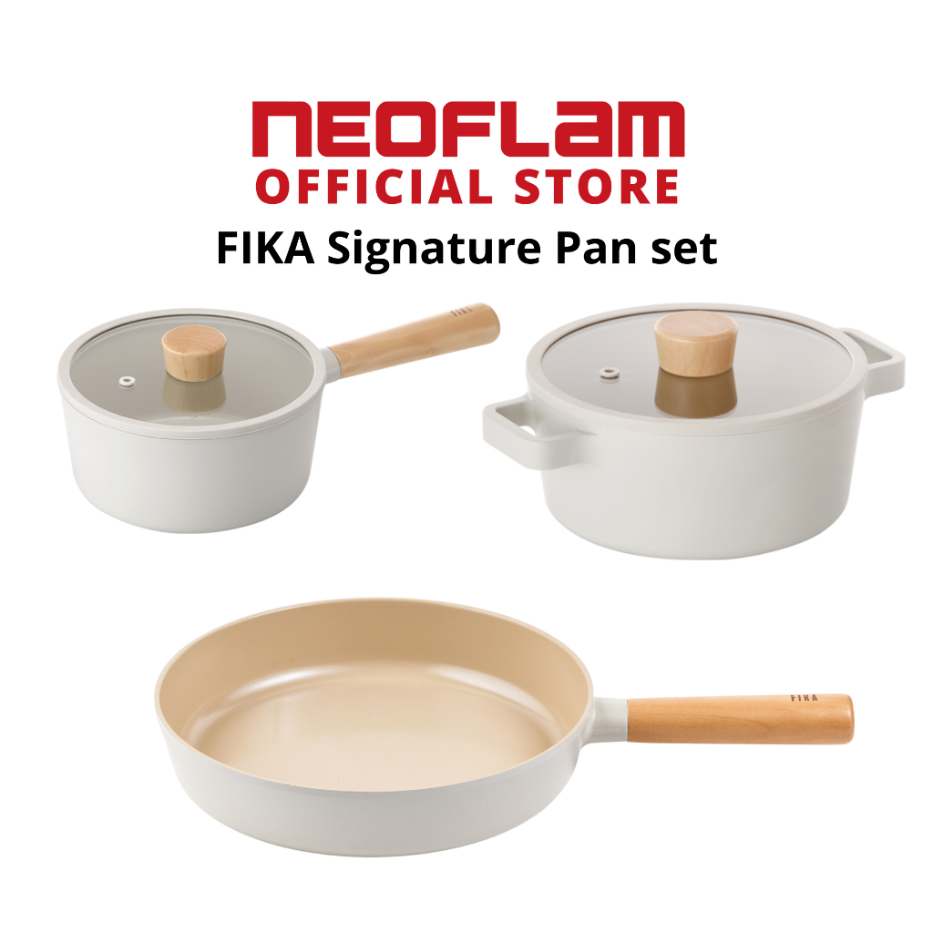 NEOFLAM FIKA RESERVE Healthy Ceramic Coating Signature Pan Set | Shopee ...