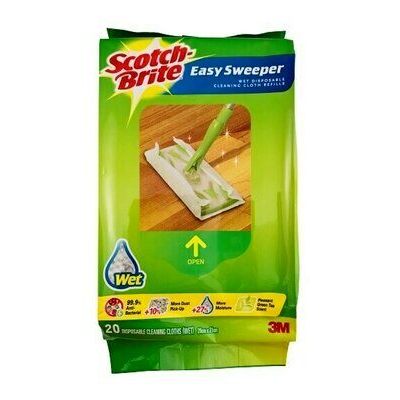 Scotch Brite Easy Sweeper Wet / Dry Disposable Wipes Refill (20'S Wet ...
