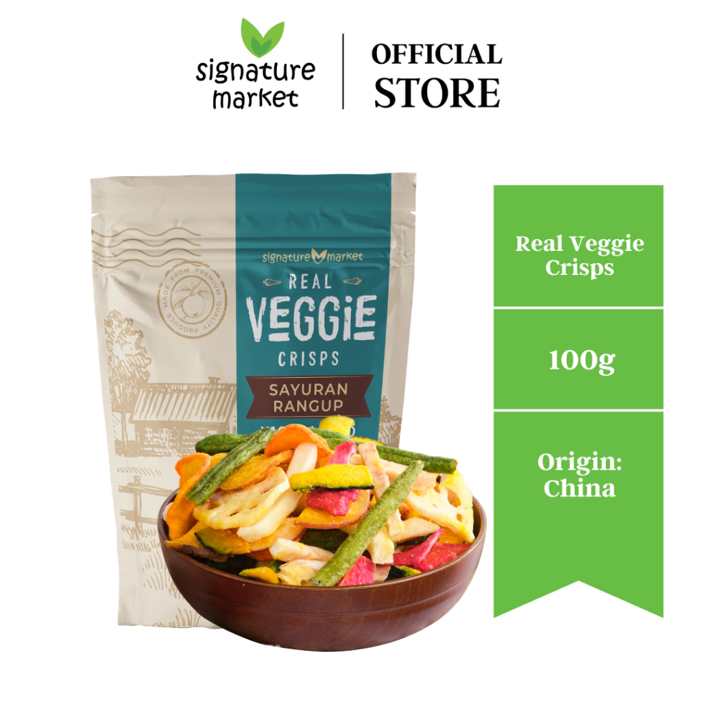 Signature Market Real Veggie Crisps (100g) | Shopee Malaysia