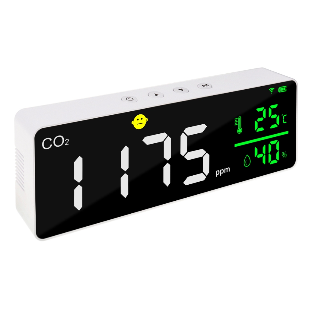 Smart WiFi CO2 Detector Indoor Air Quality Monitor Carbon Dioxide ...