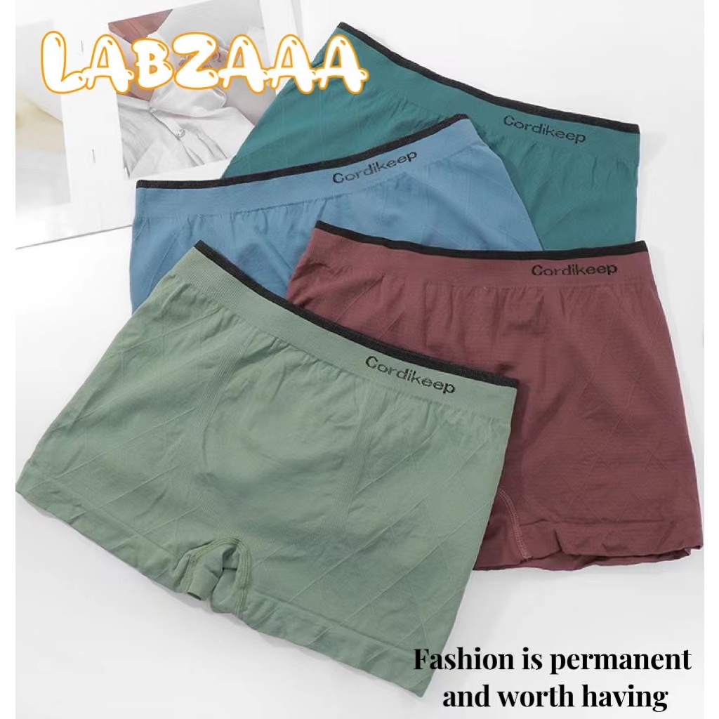[1 Kotak / 4 Helai] Seluar Dalam Lelaki – Boxer Briefs Kapas Tulen ...