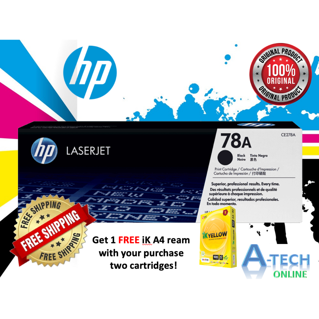 Genuine HP 78A / CE278A Original Toner Cartridge | Shopee Malaysia