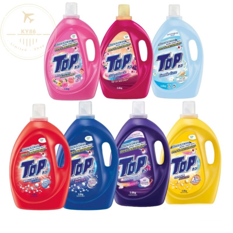 Top Laundry Liquid Detergent-3.6Kg | Shopee Malaysia