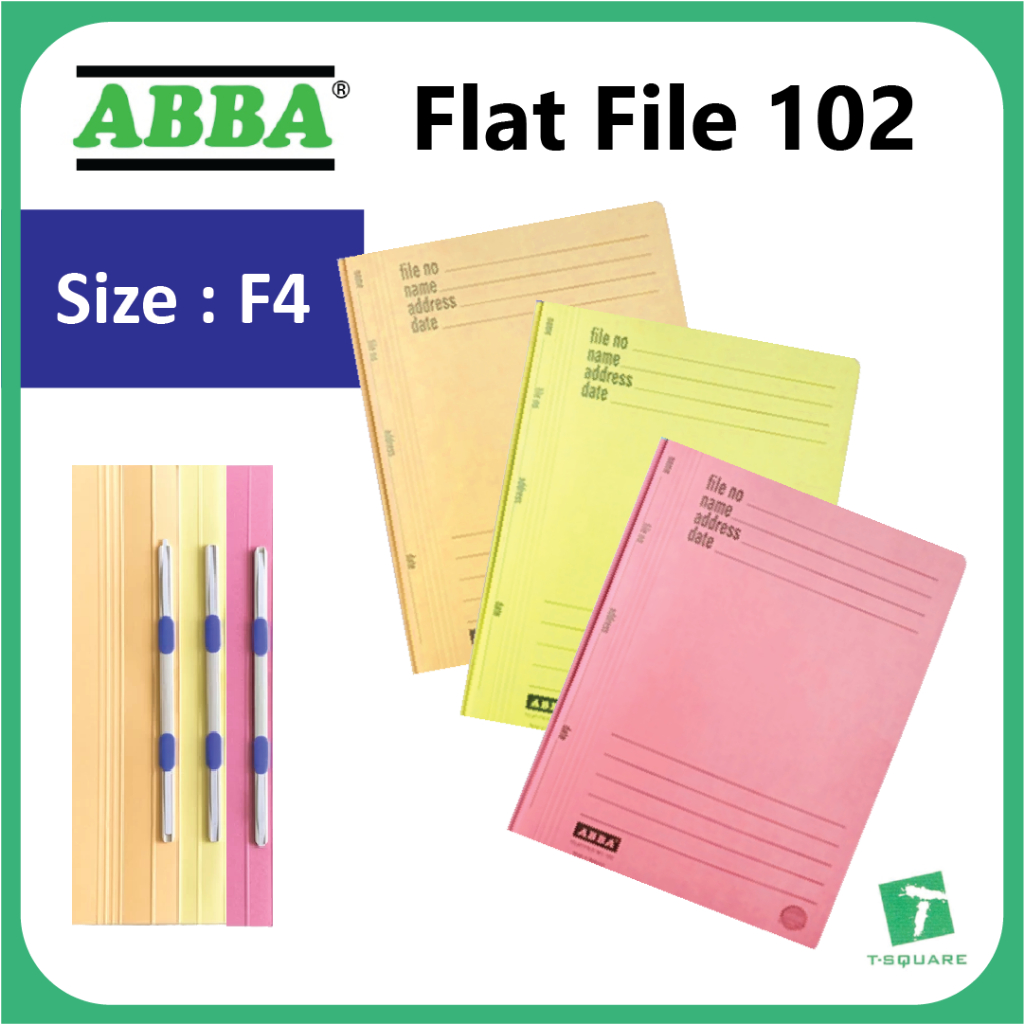 Abba Flat File 102 F4 Document Office File Shopee Malaysia