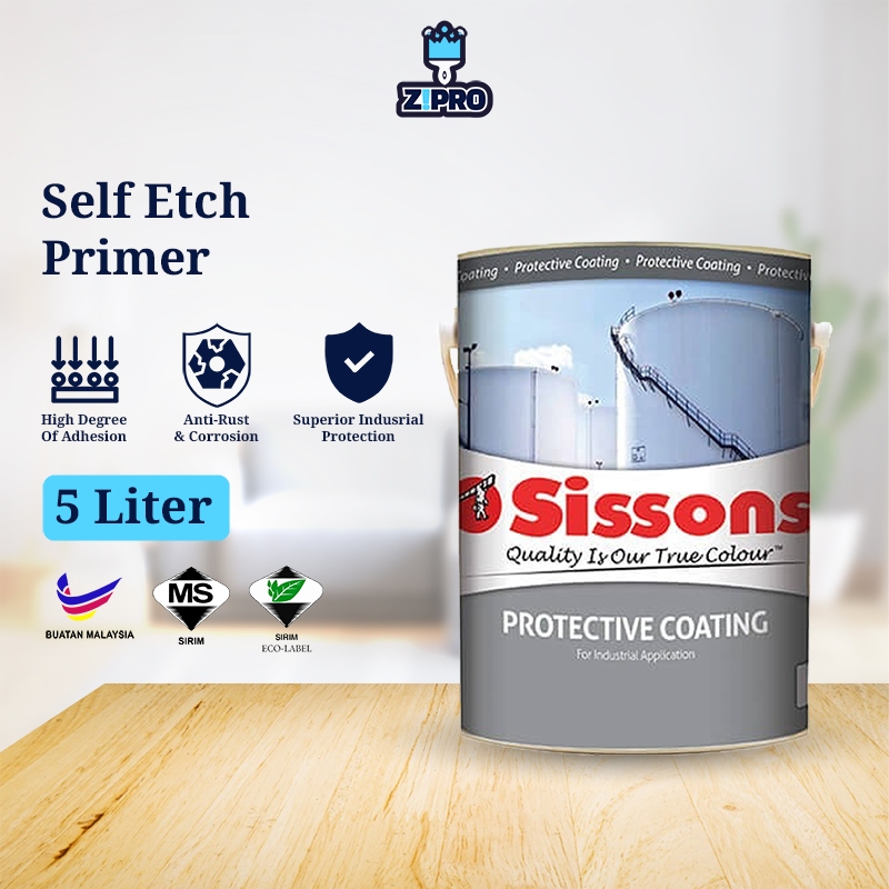 Sissons Self Etch Primer 5L (Cat Anti Karat Untuk Besi, Aluminium Dan ...
