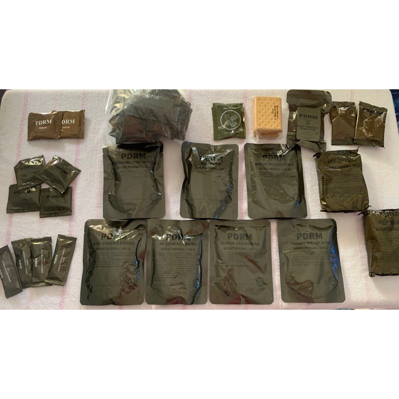 RANGSUM TEMPUR / MILITARY RATION / MAKANAN CAMPING & HIKING READY TO ...