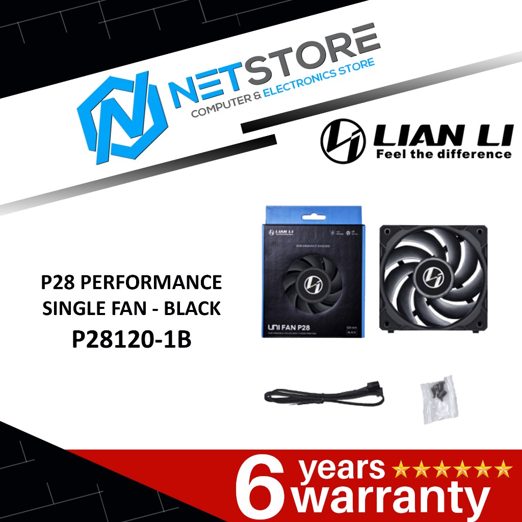 LIAN LI P28 PERFORMANCE SINGLE FAN - BLACK - P28120-1B | Shopee Malaysia