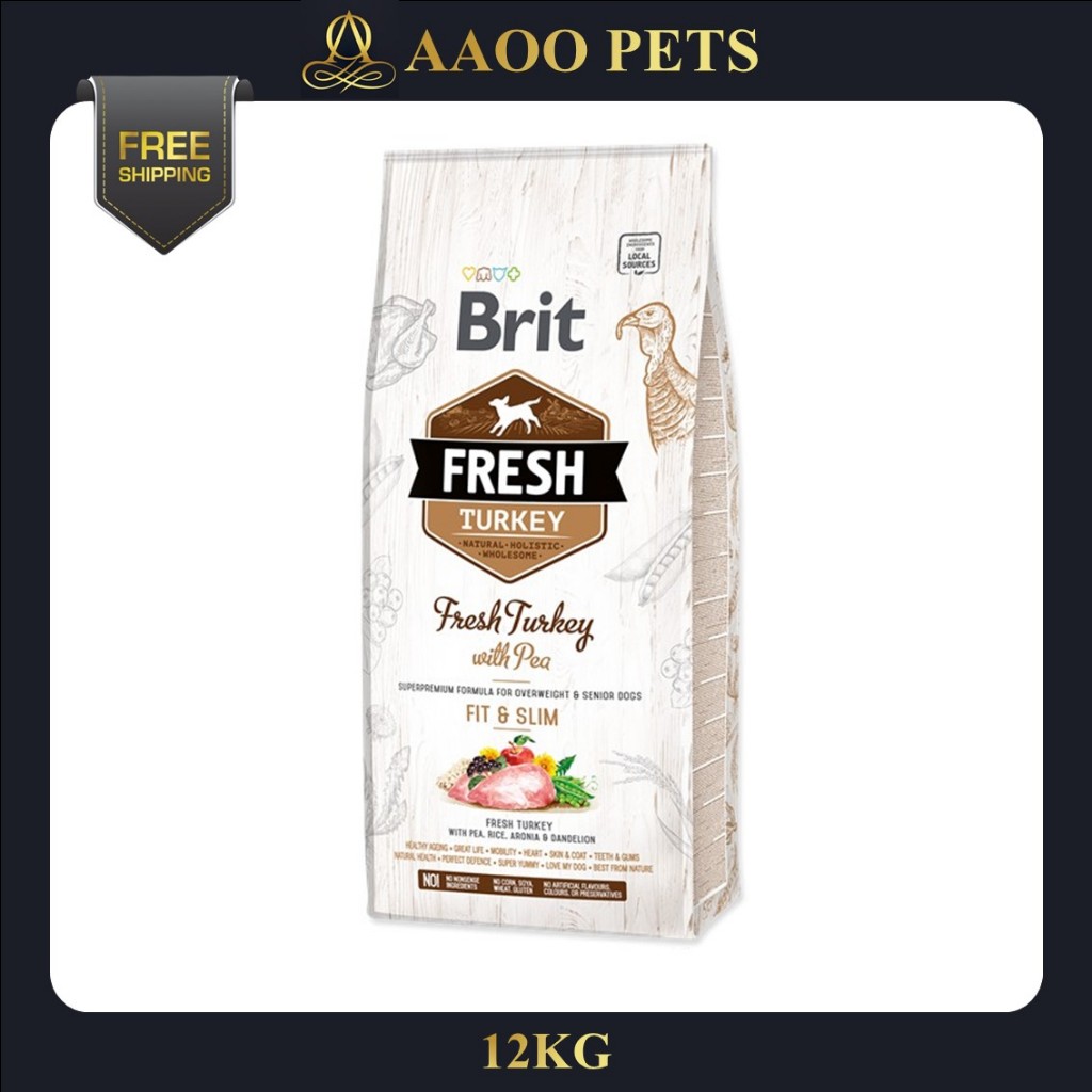 Brit Fresh Turkey With Pea Adult Fit & Slim 12kg | Shopee Malaysia