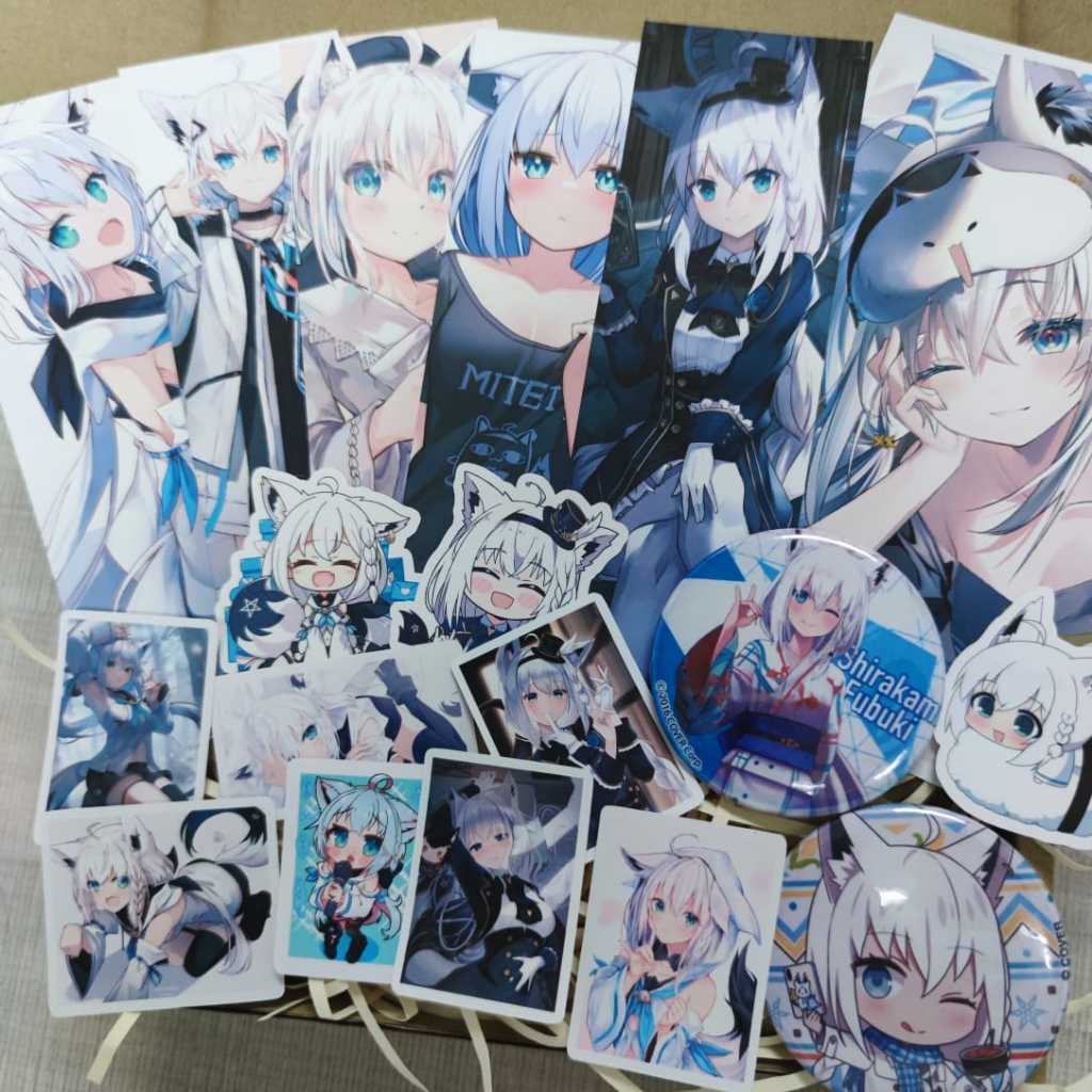 Hololive JP Shirakami Fubuki value gift box /HOLOLIVE白上フブキ礼盒 | Shopee ...