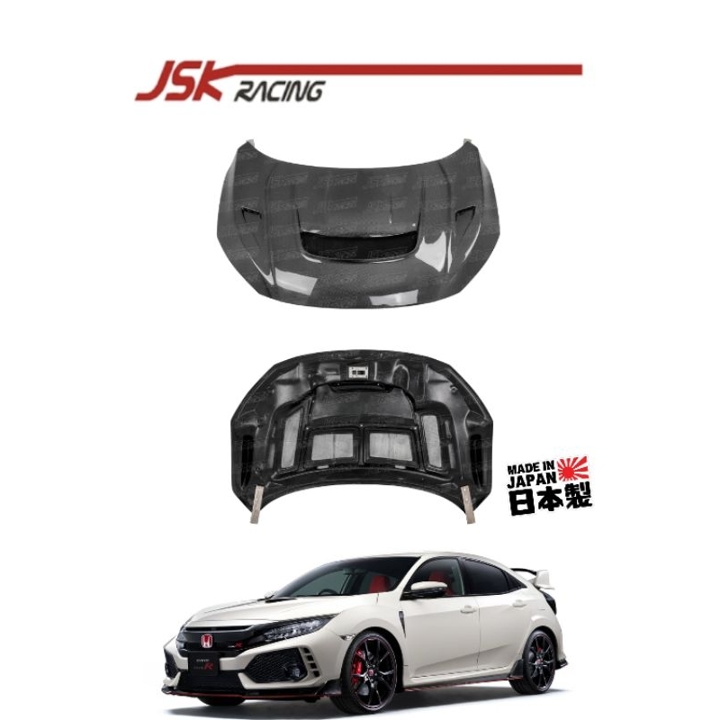 HONDA CIVIC TYPE R FK8 FRONT BONNET ASSY VARIS STYLE (CARBON FIBER ...