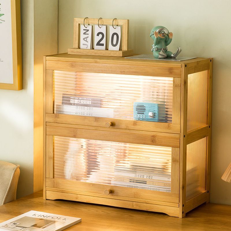 LullaHome Minimalist Muji Nordic Bamboo Cabinet Kitchen Pantry ...