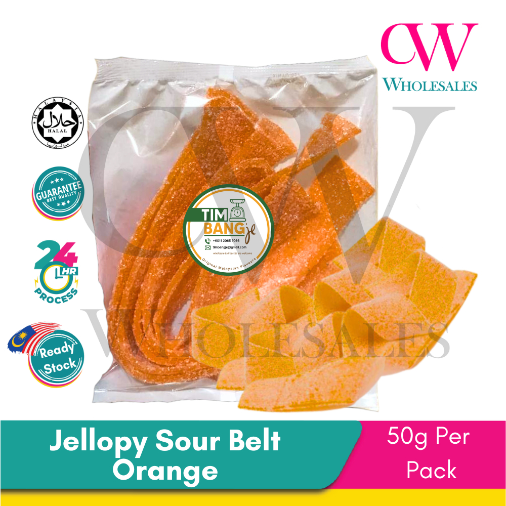 Halal Vegan Bebeto Jellopy Sour Belt Assorted Flavour 50g|Mix Jelly ...