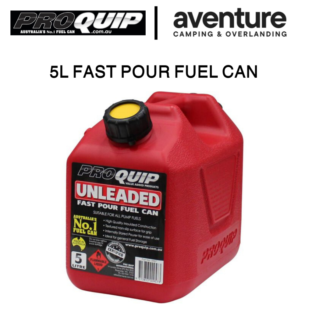 (READY STOCK) Pro Quip Petrol Jerry Can 5 Litre 5L. Fast Pour Fuel Can ...