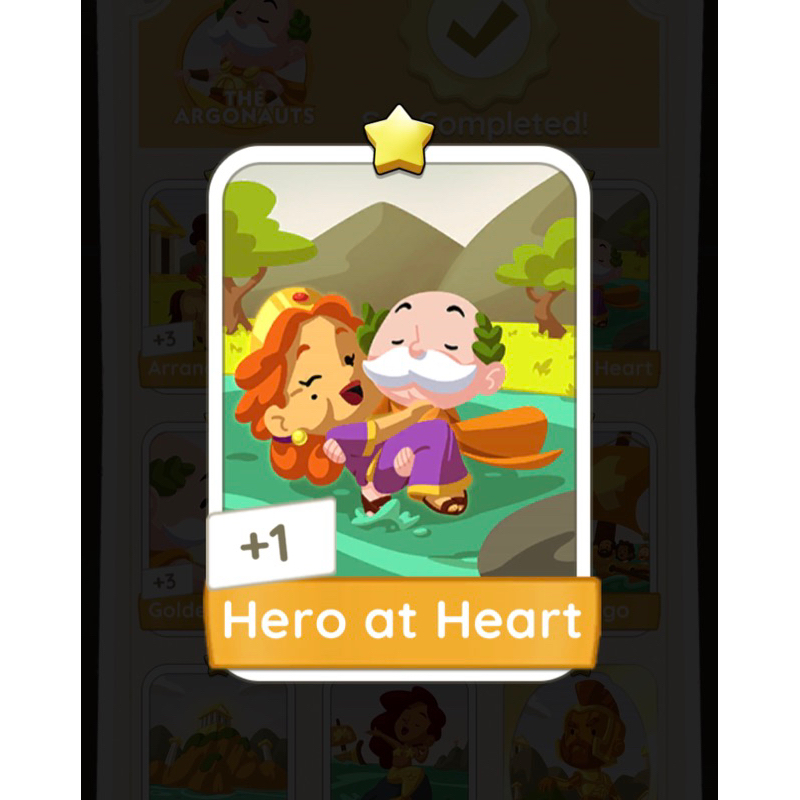 HERO AT HEART (Monopoly Go Sticker) | Shopee Malaysia