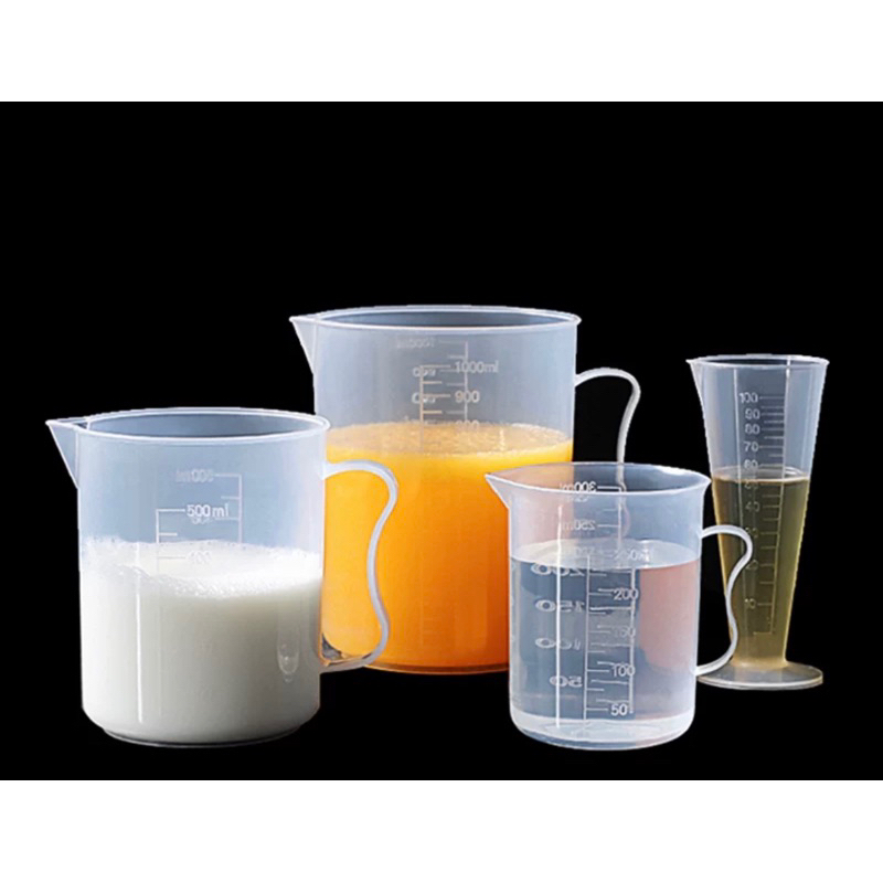 Transparent Handle Measuring Cup Pour Spout Kitchen Jug Laboratory ...