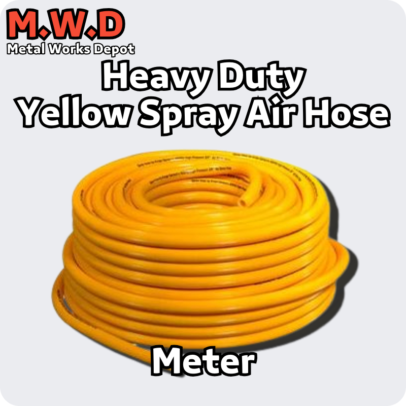 (1 METER) 5/16" (8.5mm) Heavy Duty Yellow Spray Hose Air Hose Pneumatic ...