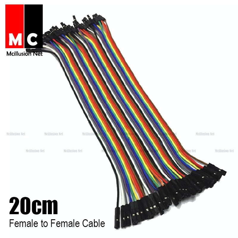 DuPont 20cm Female to Female 40pcs@pack CPU Motherboard Extension cable ...