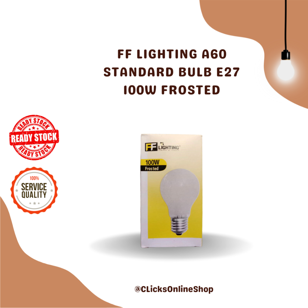 FF LIGHTING A60 Standard Bulb 100W (10Pcs) | Shopee Malaysia
