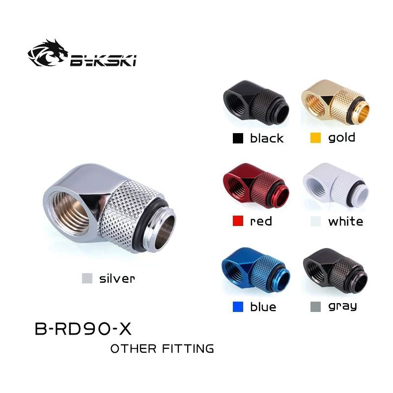 Bykski B-RD90-X G1/4 Male to Female 90 Degree Rotary Elbow Fitting | Shopee Malaysia