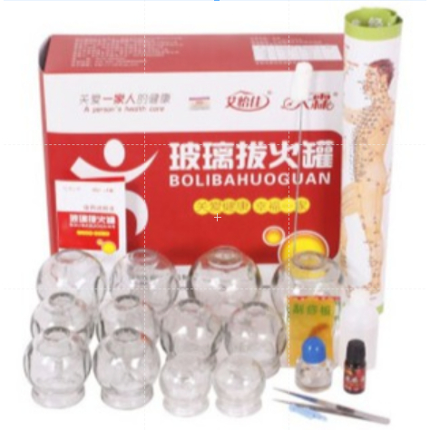 玻璃拔罐器 火罐 Set Cupping Cup, Kaca Cawan Bekam, Chinese Medical glass Body ...