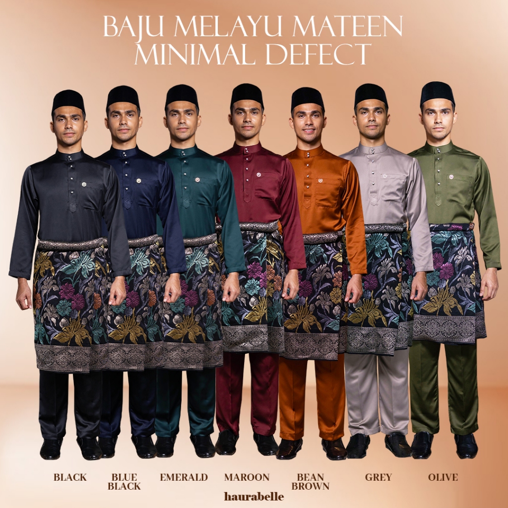 Minimal Defect Sale Baju Melayu Mateen Slim Fit Haurabelle Baju Raya ...