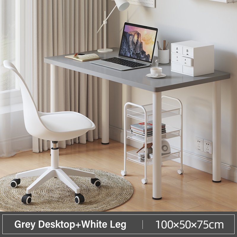 DO White Study Table Office Computer Table Workstation Writing Desk ...