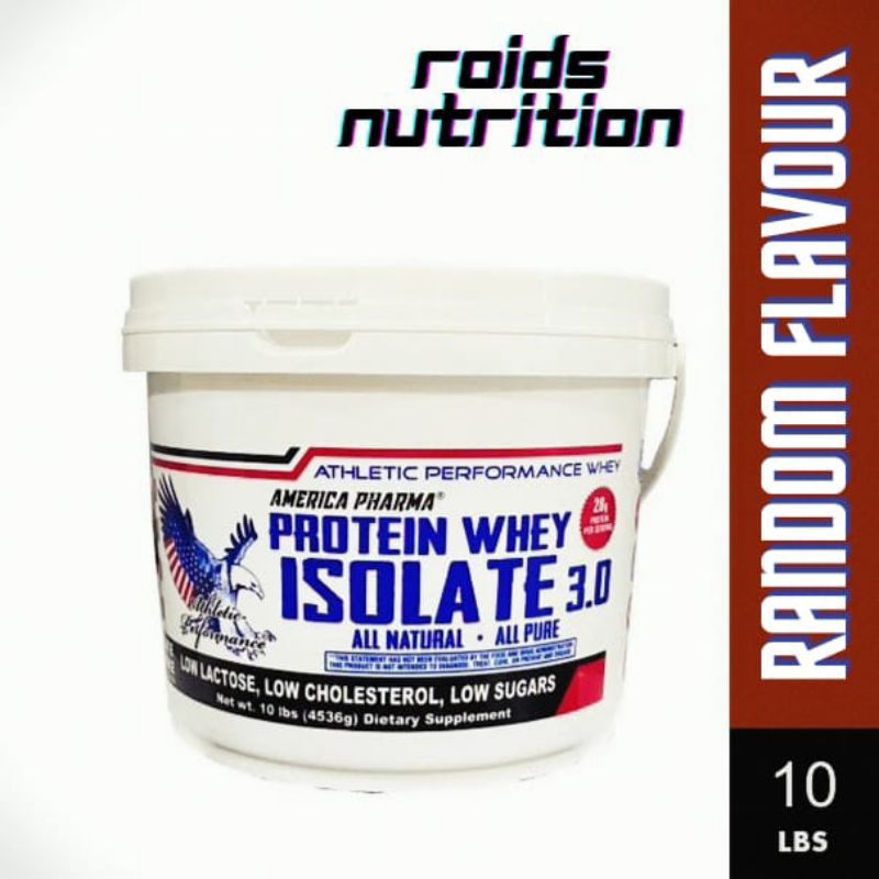 AMERICA PHARMA - PROTEIN WHEY ISOLATE 10Lbs (Random Flavour) | Shopee ...