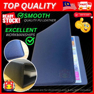 [JIMAT] Ring Binder TCG Card Album Card Folder 3x3 Card Binder Leather ...