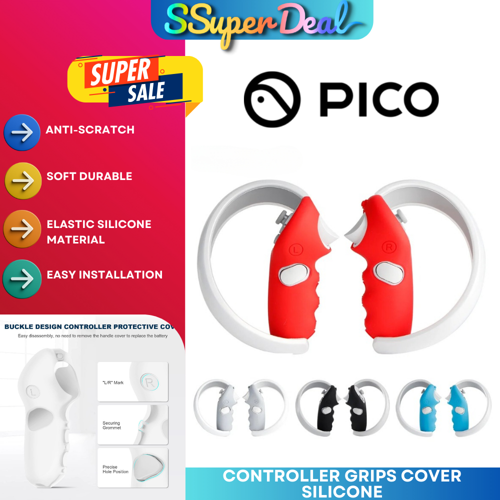 (VR PICO 4) Silicone Grip Cover for Pico 4 VR Handle Protective Cover ...