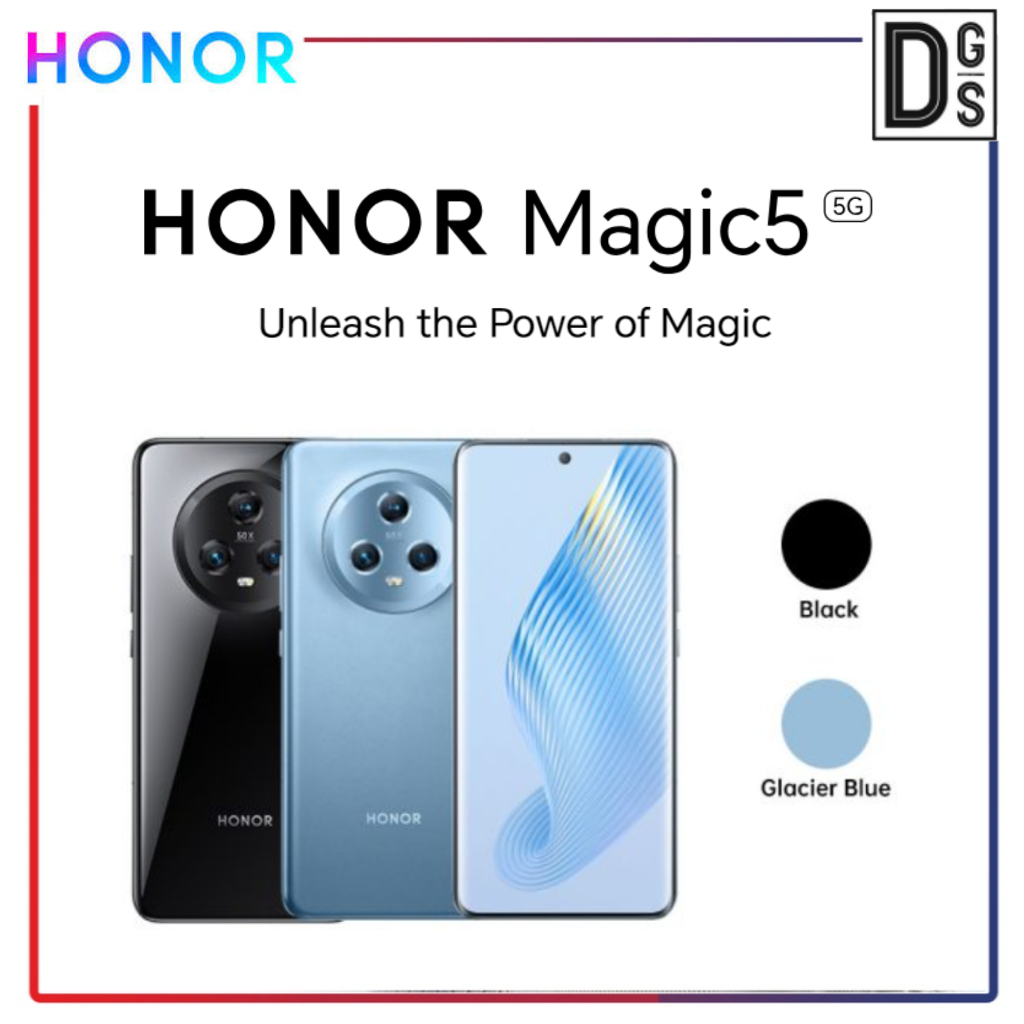 HONOR Magic5 5G Smartphone | 54MP+50MP+32MP Super Sensing Camera | 5100mAh Ultra High-Density ...