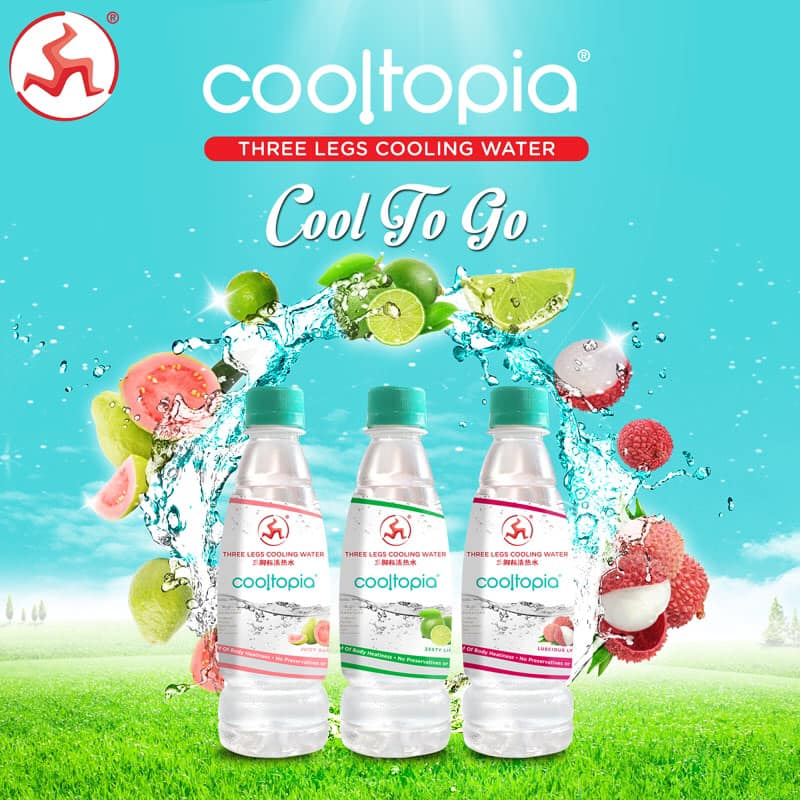 cooltopia three legs cooling water 320ml(exp2026) | Shopee Malaysia