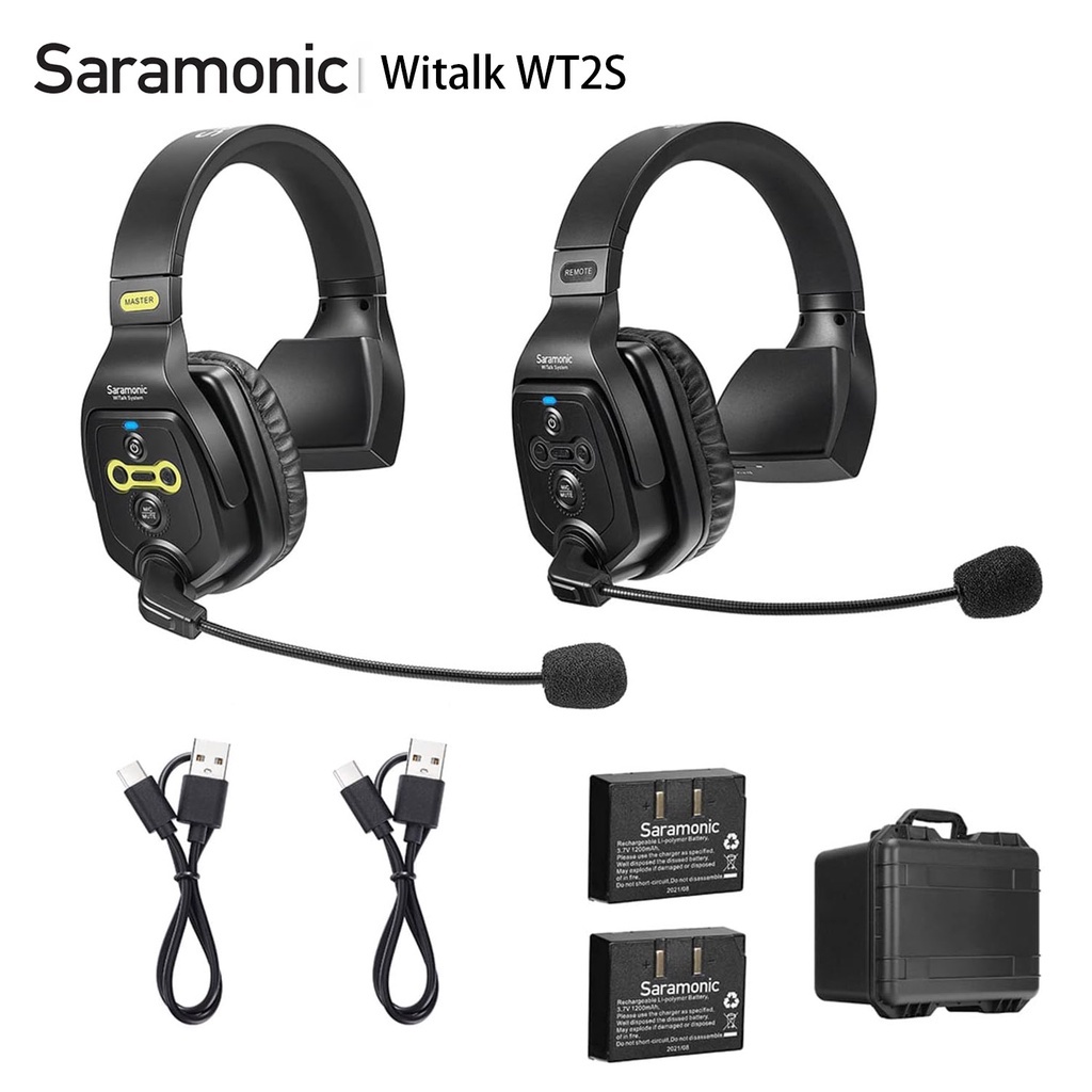 Saramonic WiTalk WT2S Full Duplex Communication Wireless Headset System ...