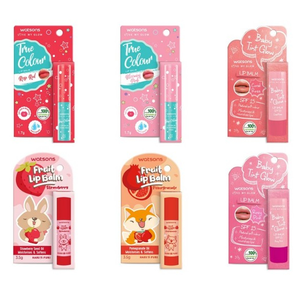 Watsons Love My Glow True Colour Lip Balm | Shopee Malaysia
