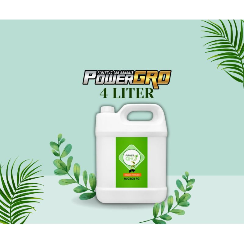 Baja PowerGro 4L organik 100%-Foliar fertilizer baja sawit baja buah ...