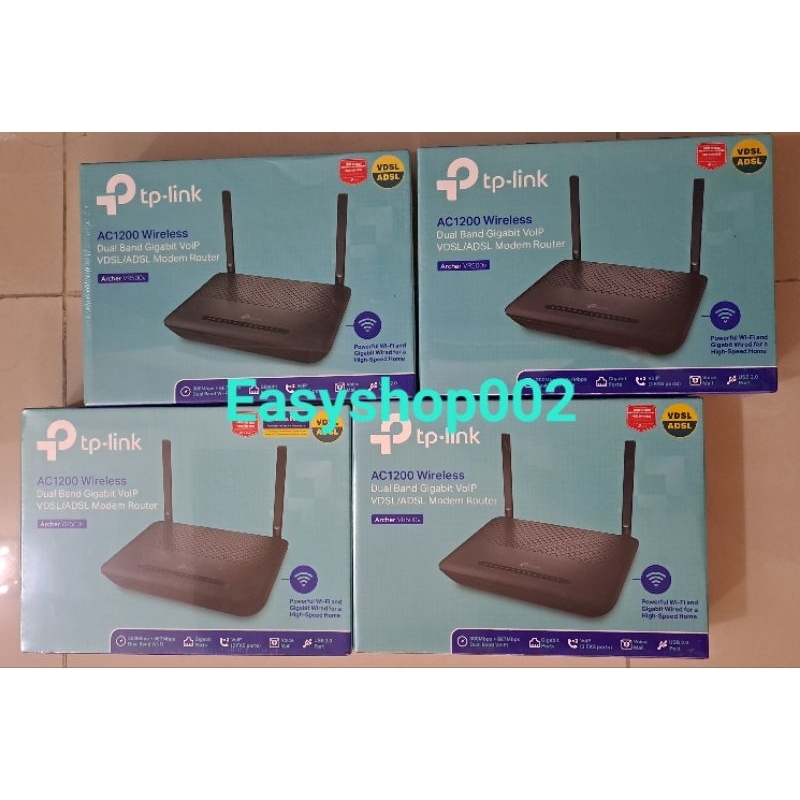 TP LINK AC1200 Wireless Dual Band Gigabit VoIP VDSL/ADSL Router (Archer ...