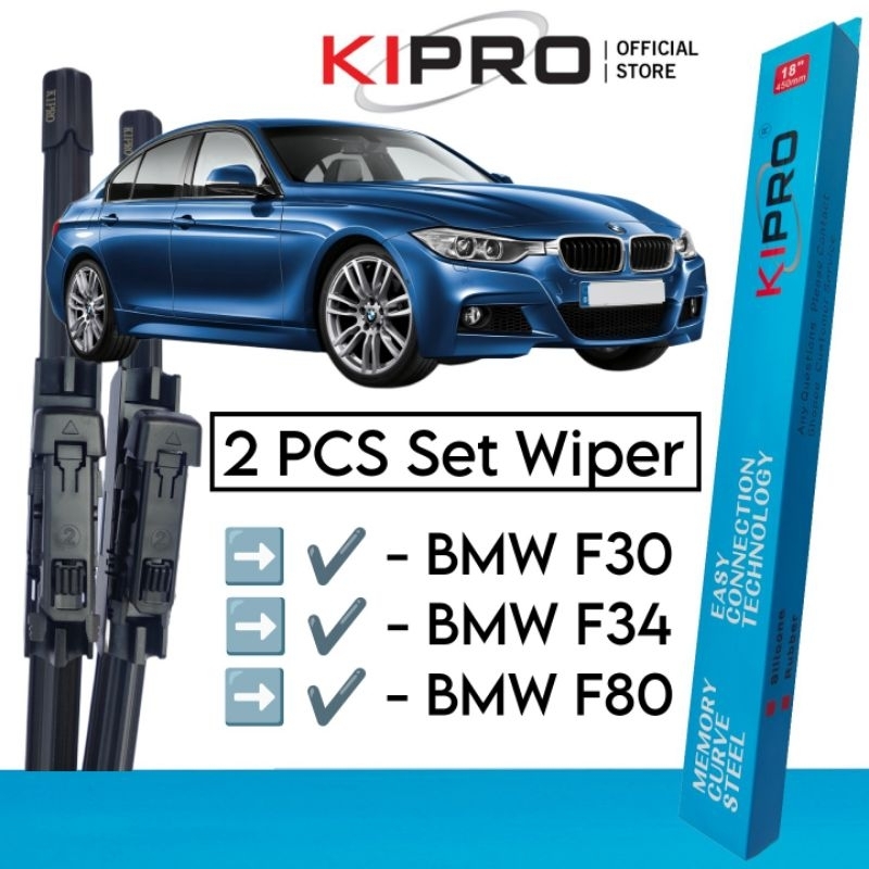 Original KIPRO ® Silicone Wiper - BMW F30 F34 F80 Windshield Wiper ...