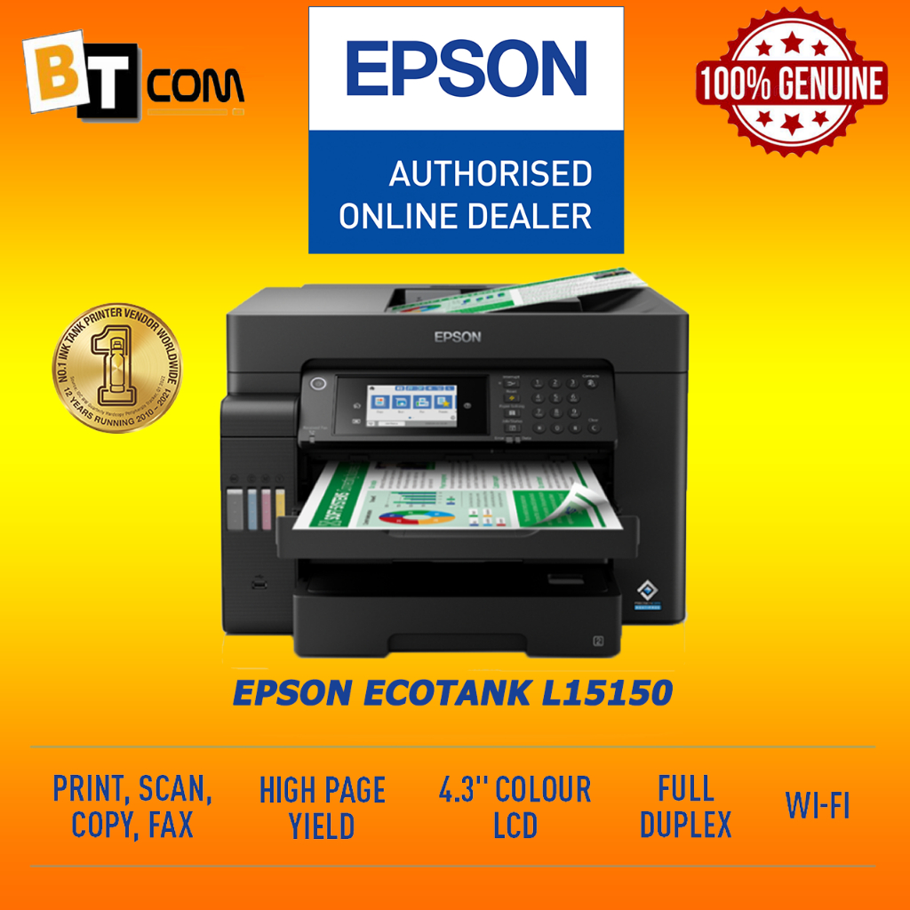 (PRE-ORDER 14DAYS) Epson EcoTank L15150 A3 Wi-Fi All-in-One Ink Tank ...
