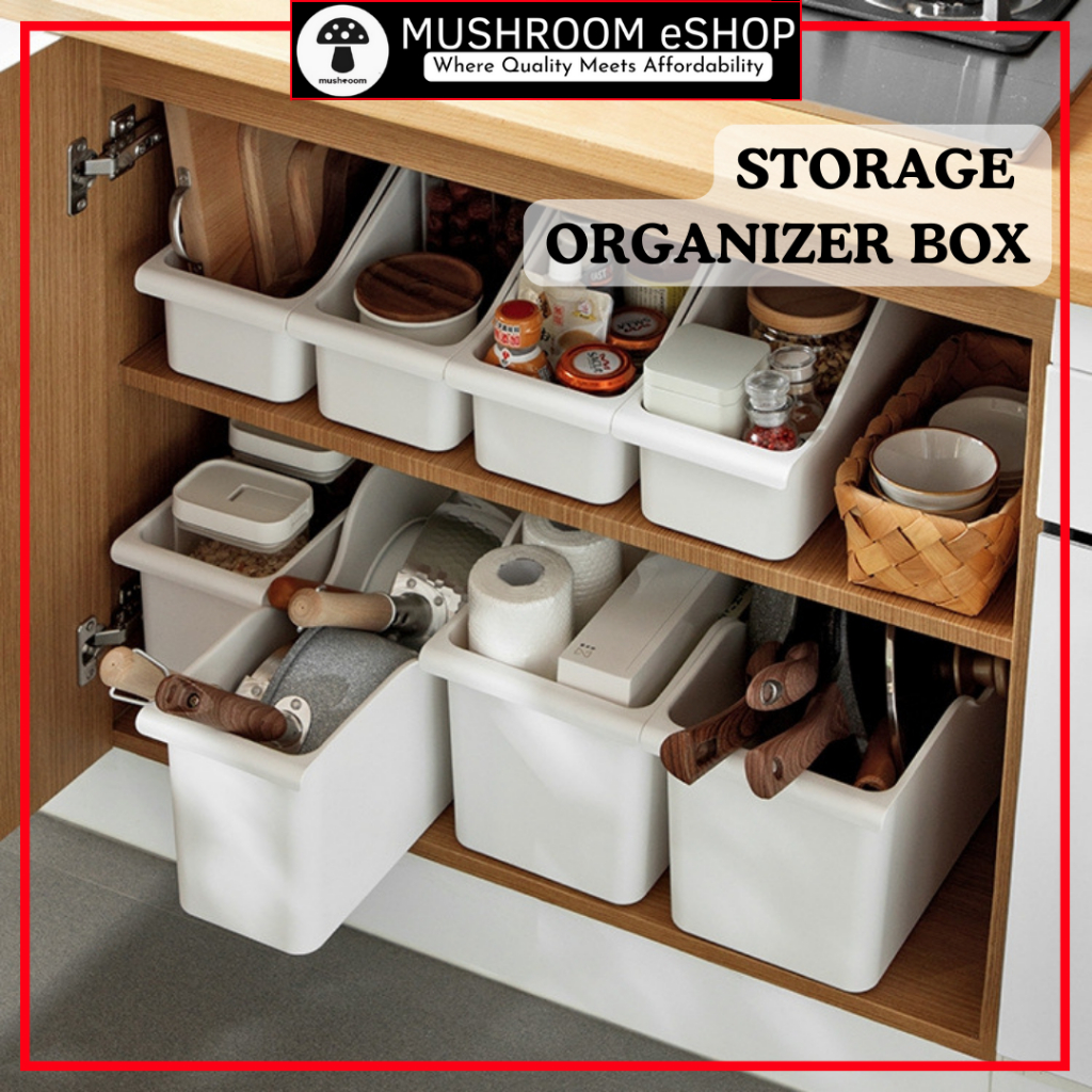 MUSHROOM Storage Organizer Box Pot Lid Storage Container for Kitchen ...