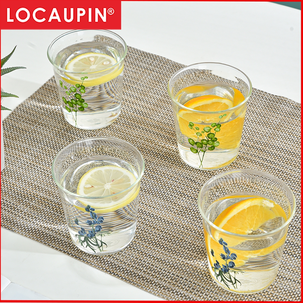 Locaupin Heat Resistant glass Cups, Water Glass,Coffee Cups,Flower Tea ...