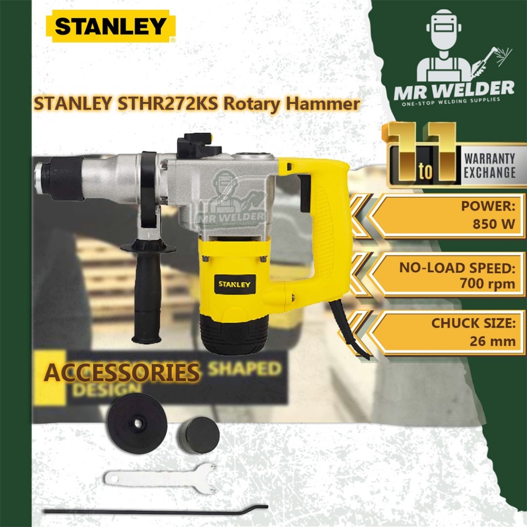 STANLEY STHR272KS 26MM 850W Rotary Demolition Hammer Drill | 26MM ...