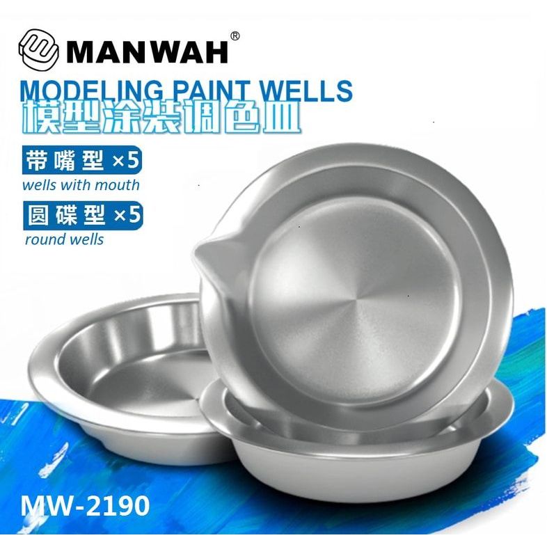 Manwah Modeling Paint Wells, 5 + 5 Stk palette #palettes #colorplate # ...