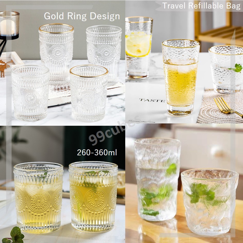 1PCS Japan Muji Korea Vintage Style Drink Glass Coffee Cup Water Juice ...