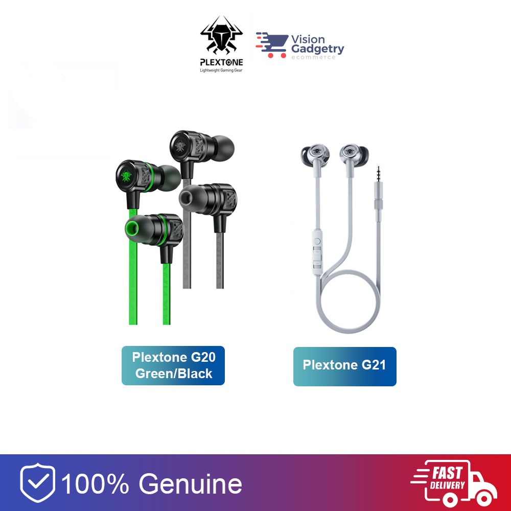 Plextone G20 Mark IV G21 Gaming Earphone Headset In-ear Earbud Magnetic ...