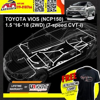 TOYOTA VIOS (NCP150) 1.5 '16-'18 (2WD) (7-speed CVT-i) 100%Original ...
